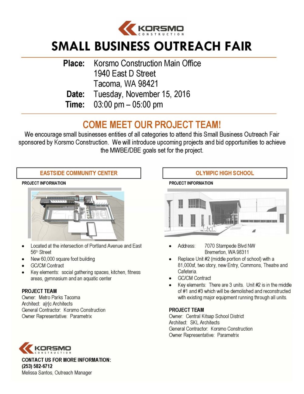 ecc-ohs-outreach-fair-flyer | Korsmo